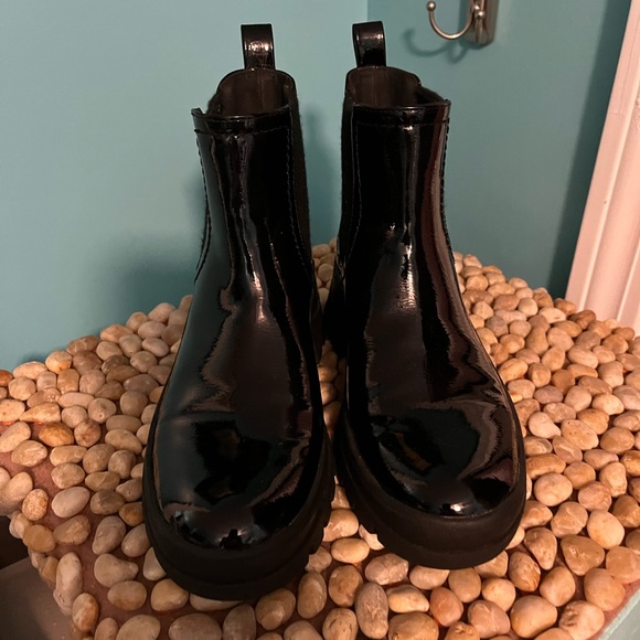 Mix No. 6 | Shoes | Mix No6 Shiny Patented Boots With Rubber Punk Sole ...